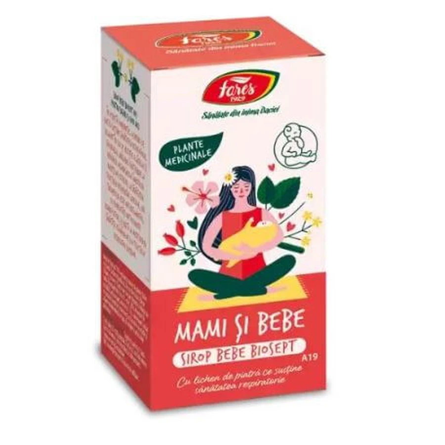 Бебе Биосепт сироп Мами и Бебе (Mami si Bebe), А19, 100 мл, Fares ...